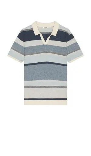 Marine Layer Marine Layer Liam Sweater Polo In Blue. Blue Multi