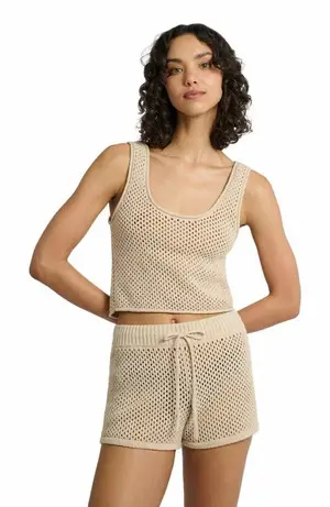 Onia Crochet Knit Scoop Tank