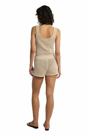 Onia Crochet Knit Scoop Tank