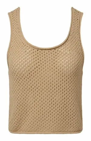 Onia Crochet Knit Scoop Tank