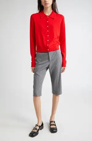 Sandy Liang Summers Merino Wool Cardigan