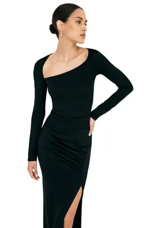 MARCELLA Mariah Asymmetric Neck Top