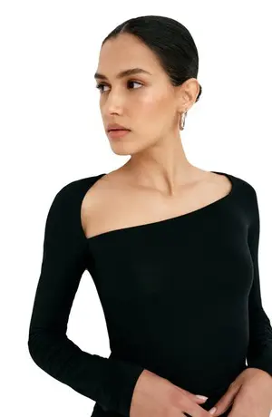 MARCELLA Mariah Asymmetric Neck Top