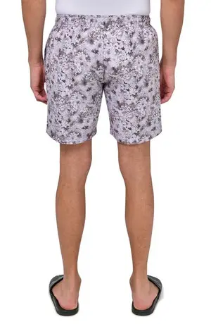 BROOKLYN BRIGADE Slim Fit Floral Swim Trunks