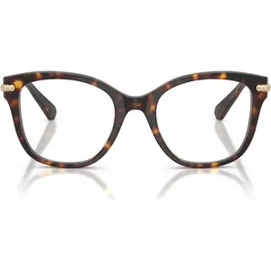 SWAROVSKI 49mm Crystal-embellished Eyeglasses - Havana/ Demo Lens
