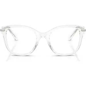 SWAROVSKI 49mm Crystal-embellished Eyeglasses - Transparent/ Demo Lens