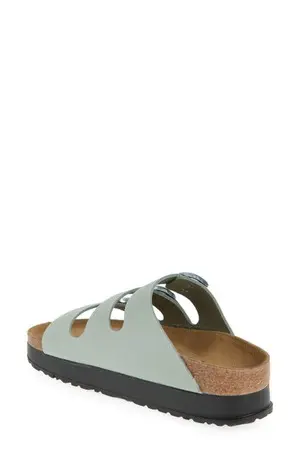 BIRKENSTOCK Florida Flex Platform Slide Sandal - Pure Sage