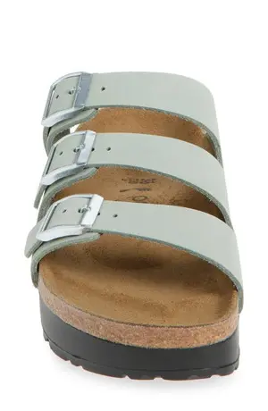 BIRKENSTOCK Florida Flex Platform Slide Sandal - Pure Sage