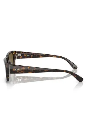DIESEL® Rectangular Sunglasses - Shiny Dark Havana/ Solid Brown