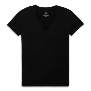 PRIMARY Classic Slub V-neck Tee - Black