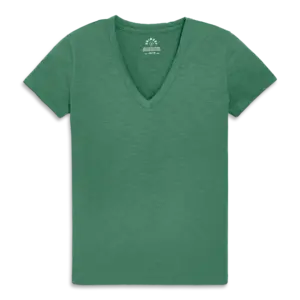 PRIMARY Classic Slub V-neck Tee - Chive