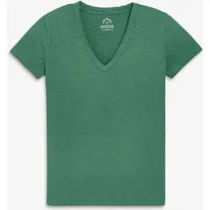 PRIMARY Classic Slub V-neck Tee - Chive