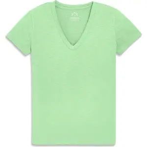 PRIMARY Classic Slub V-neck Tee - Pear