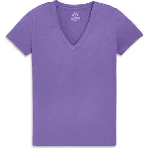 PRIMARY Classic Slub V-neck Tee - Violet