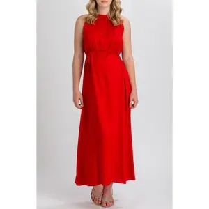 PIETRO BRUNELLI Sleeveless Satin Dress