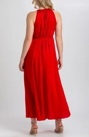 PIETRO BRUNELLI Sleeveless Satin Dress