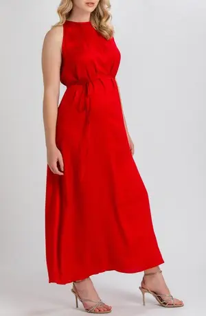 PIETRO BRUNELLI Sleeveless Satin Dress