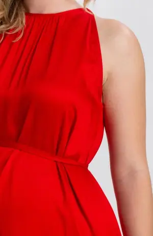 PIETRO BRUNELLI Sleeveless Satin Dress