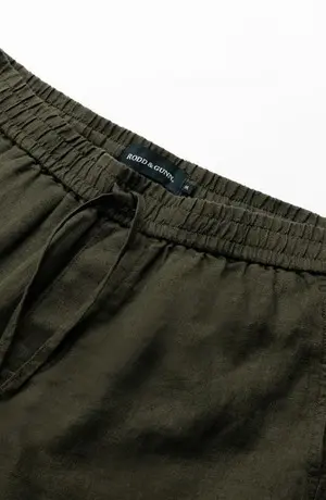 Rodd & Gunn Linen Resort Pants - Dark Olive