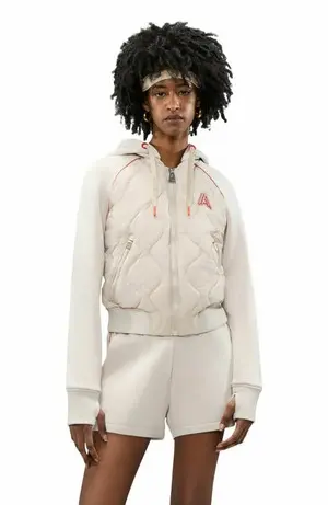 ALPENHAUS Sorlin Hybrid Insulated Bomber Jacket - Stone