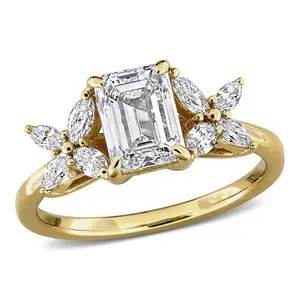 JULIANNA B. Lab-grown Diamond Cluster Ring 14k - Yellow Gold