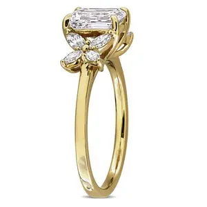 JULIANNA B. Lab-grown Diamond Cluster Ring 14k
