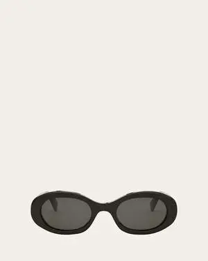 Celine Celine Triomphe Oval Sunglasses Blkcrysmk