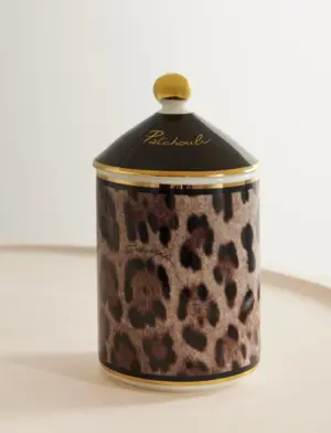 Dolce & Gabbana Patchouli Scented Candle, 340g - Leopard Print