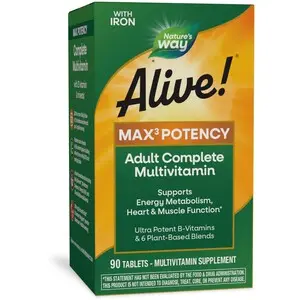 NATURE'S WAY Alive! Multi-vitamin 90 Tablets - One-color