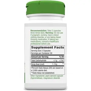 NATURE'S WAY Dong Quai Root 100 Capsules