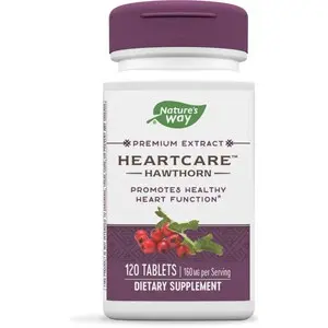 NATURE'S WAY Heartcare Standardized Hawthorn 120 Tablets - One-color
