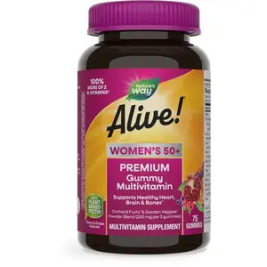 NATURE'S WAY Alive 50+ Premium Gummy Multi-vitamin 75 Gummies - One-color