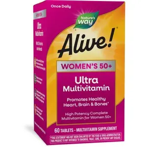 NATURE'S WAY Alive! Once Daily 50+ Multi 60 Tablets - One-color