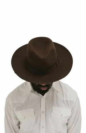 TWO ROADS HAT CO. Delmar Distressed Fedora - Dark Brown