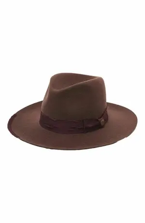 TWO ROADS HAT CO. Two Roads Hat Co. Delmar Distressed Fedora Mulberry