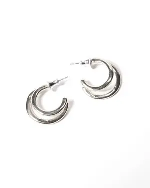 ODETTE NEW YORK Deux Hoop Earrings - Sterling Silver