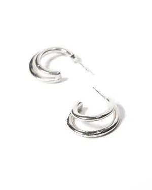 ODETTE NEW YORK Deux Hoop Earrings - Sterling Silver