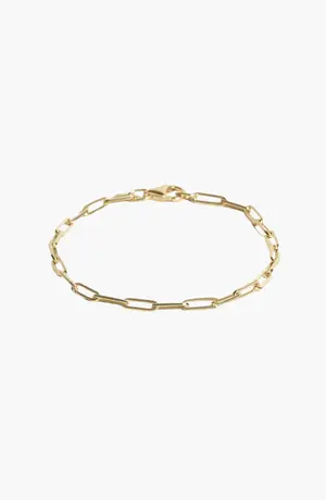 KINN Paperclip Link Chain Bracelet - Gold