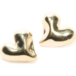 ODETTE NEW YORK Sculptural Heart Earrings - Brass