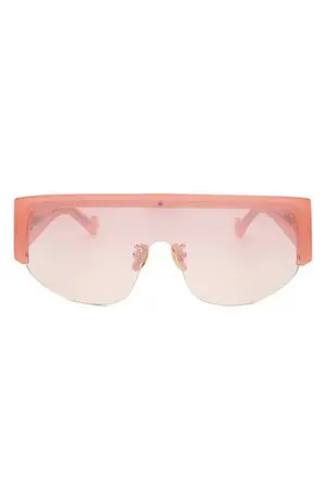 Dezi Thique Oversize Shield Sunglasses - Thique Peach/peach Faded