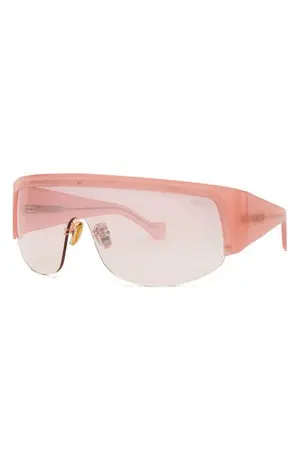Dezi Thique Oversize Shield Sunglasses - Thique Peach/peach Faded
