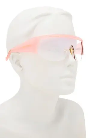 Dezi Thique Oversize Shield Sunglasses - Thique Peach/peach Faded