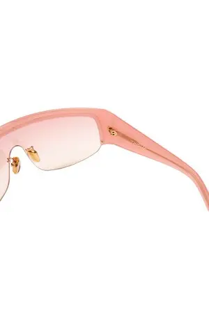 Dezi Thique Oversize Shield Sunglasses - Thique Peach/peach Faded