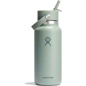 HYDRO FLASK 32-ounce Wide Mouth Flex Straw Cap Water Bottle - Agave