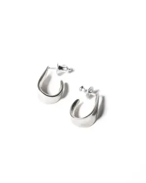 ODETTE NEW YORK Ancre Hoop Earrings - Sterling Silver