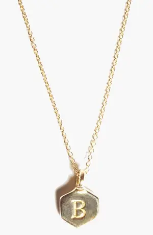ODETTE NEW YORK Monogram Charm Necklace - Letter B