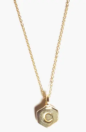 ODETTE NEW YORK Odette New York Monogram Charm Necklace Letter C