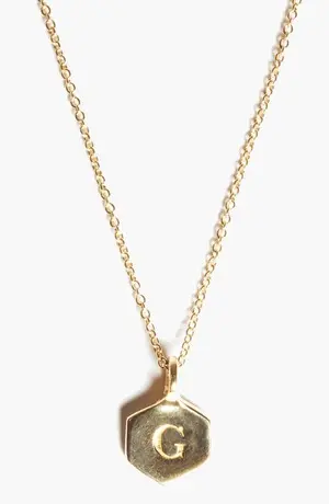 ODETTE NEW YORK Odette New York Monogram Charm Necklace Letter G