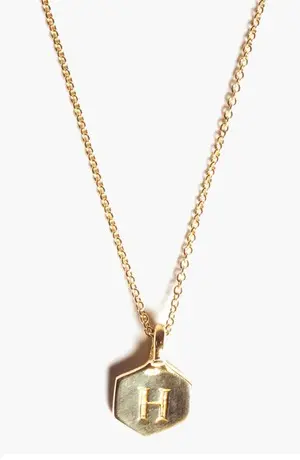 ODETTE NEW YORK Monogram Charm Necklace - Letter H