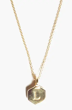 ODETTE NEW YORK Monogram Charm Necklace - Letter L